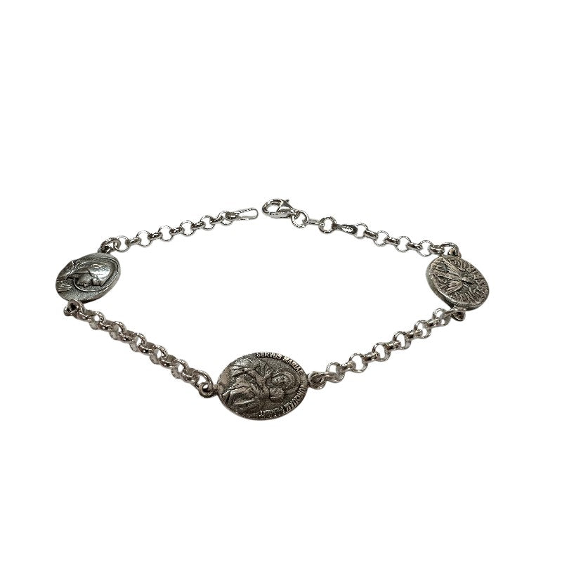 Pulsera Virgen de los Rayos y dos medallas de plata 925 – Sophia ...